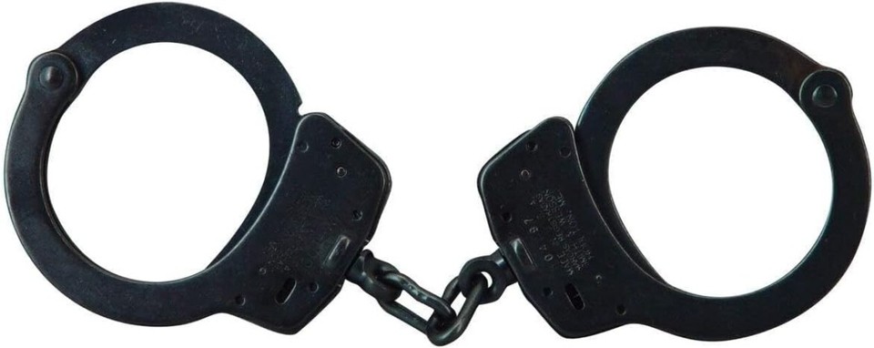Compact S&W Blue Handcuffs - Key-Actuated Lock with Double Lock ...