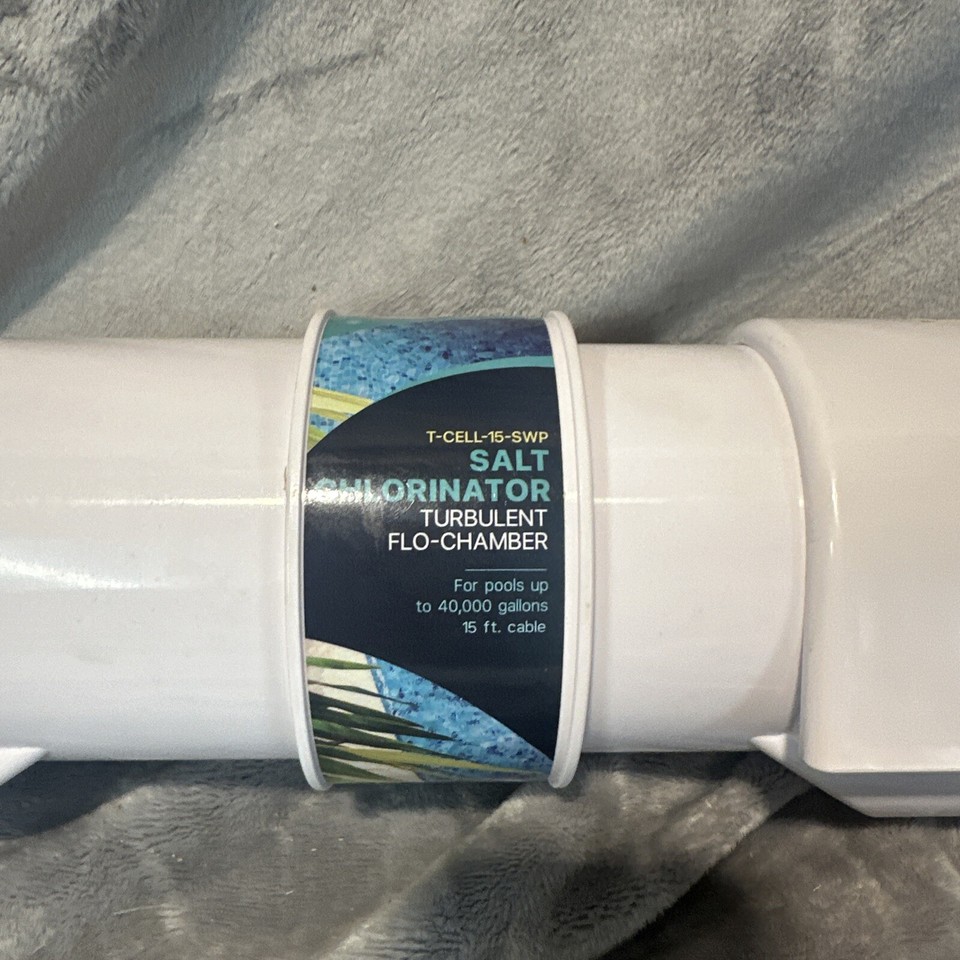 T-CELL 15 SWP Salt Chlorinator Turbulent Flo- Chamber 40,000 gallon. | eBay