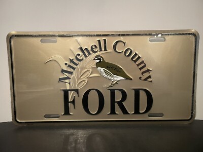 Mitchell County Ford Dealership Booster License Plate Camilla Georgia ...