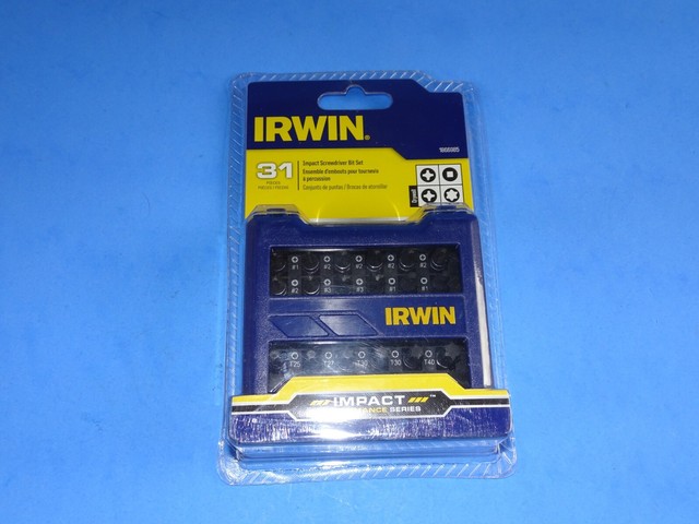IRWIN 31pc Impact Fastener Drive Bit Set Performance Series P/n 1866985 ...