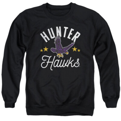 Hunter College Adult Crewneck Sweatshirt Hawks, Black, S-3XL | eBay