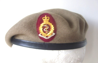 SAS RAMC MSU BERET & METAL CAP BADGE - ROYAL ARMY MEDICAL CORPS VETERAN ...