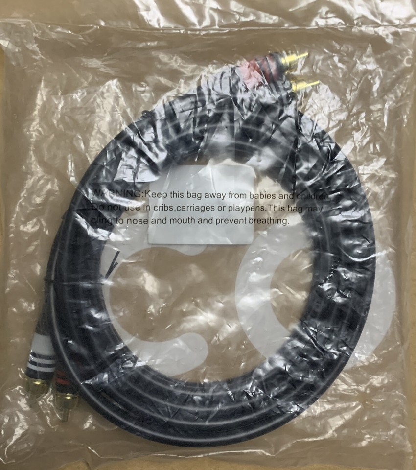 RCA Male to RCA Male 6ft m/m 22AWG 2 Channel Audio Cable MONOPRICE 2864 ...