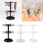 Rotating Rack Jewelry Keyring Display Hanger 2 Tier Revolving Stand ...