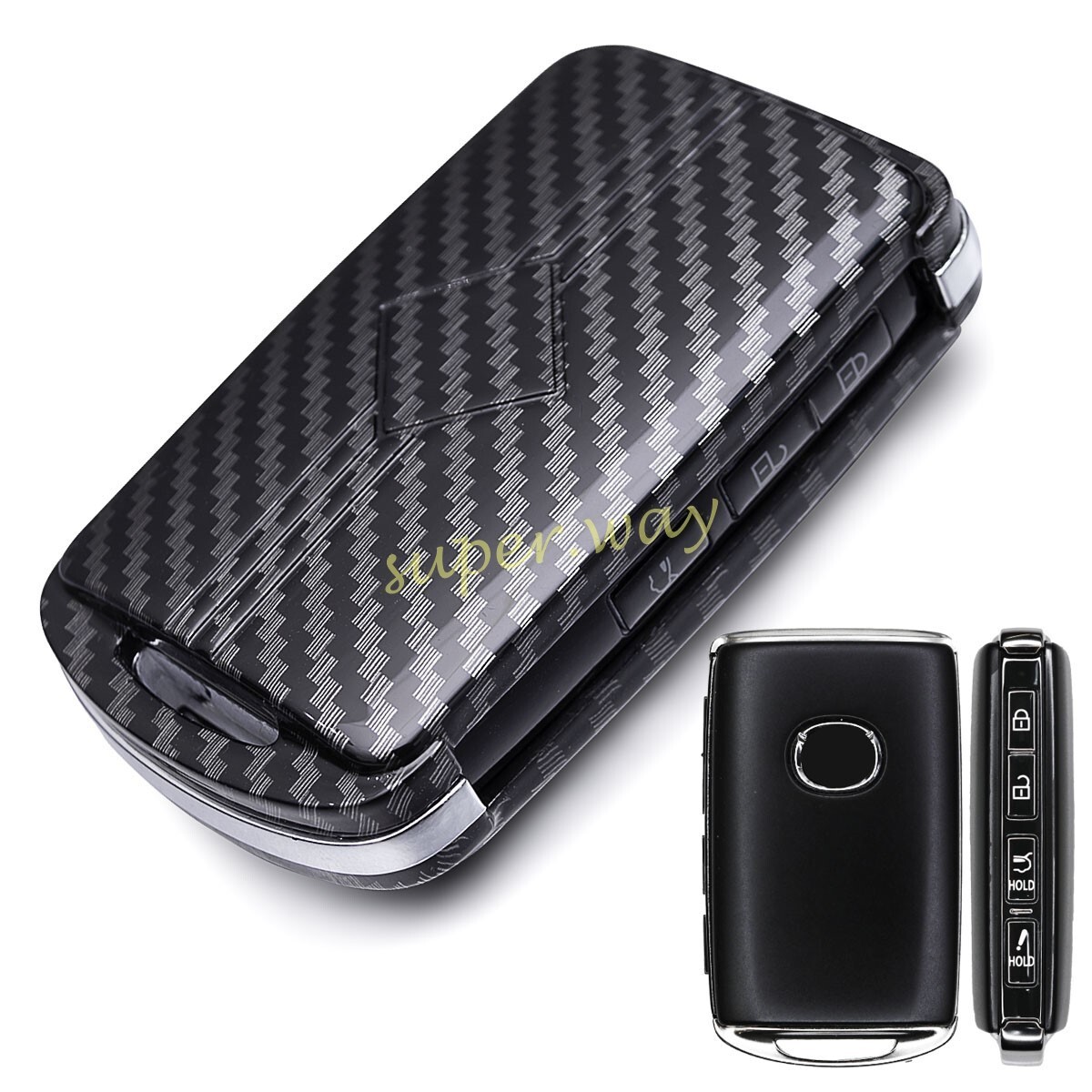 For 2019-2025 Mazda 3 6 CX5 CX9 CX30 CX50 Carbon Fiber Car Key Cover ...