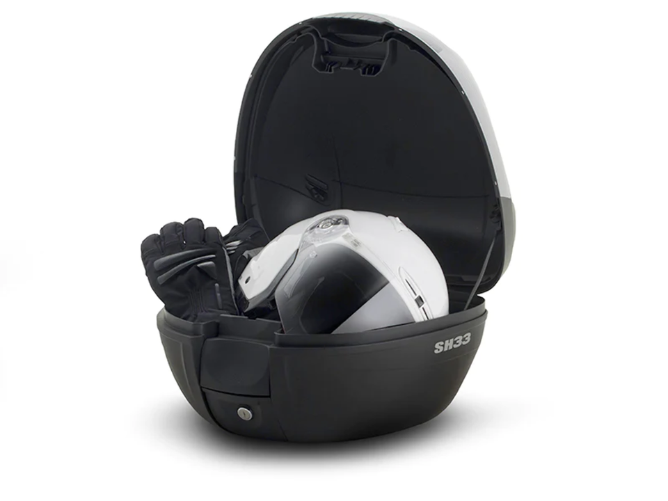SHAD SH33 Motorcycle Top Box Black 33L Waterproof 1 Helmet Case Luggage ...