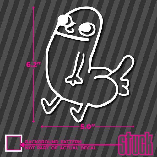 Dickbutt - 5" x 6.2" - vinyl decal sticker meme internet reddit funny butt dick | eBay