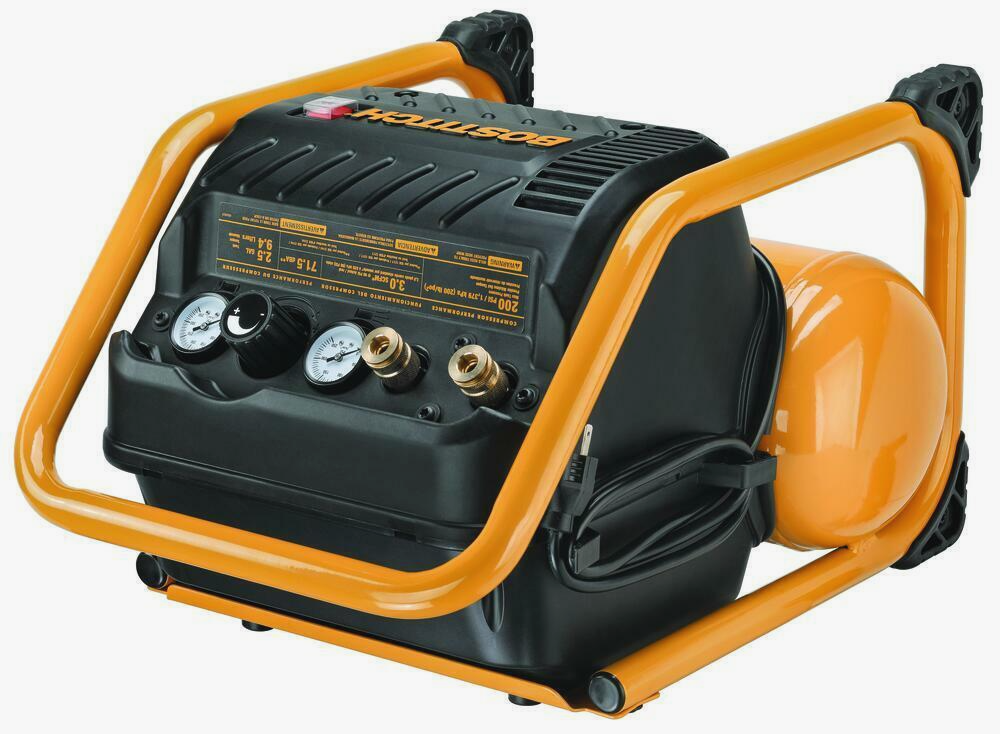 Quiet 2.5 Gallon 200 PSI Portable Electric Trim Air Compressor Oil Free ...