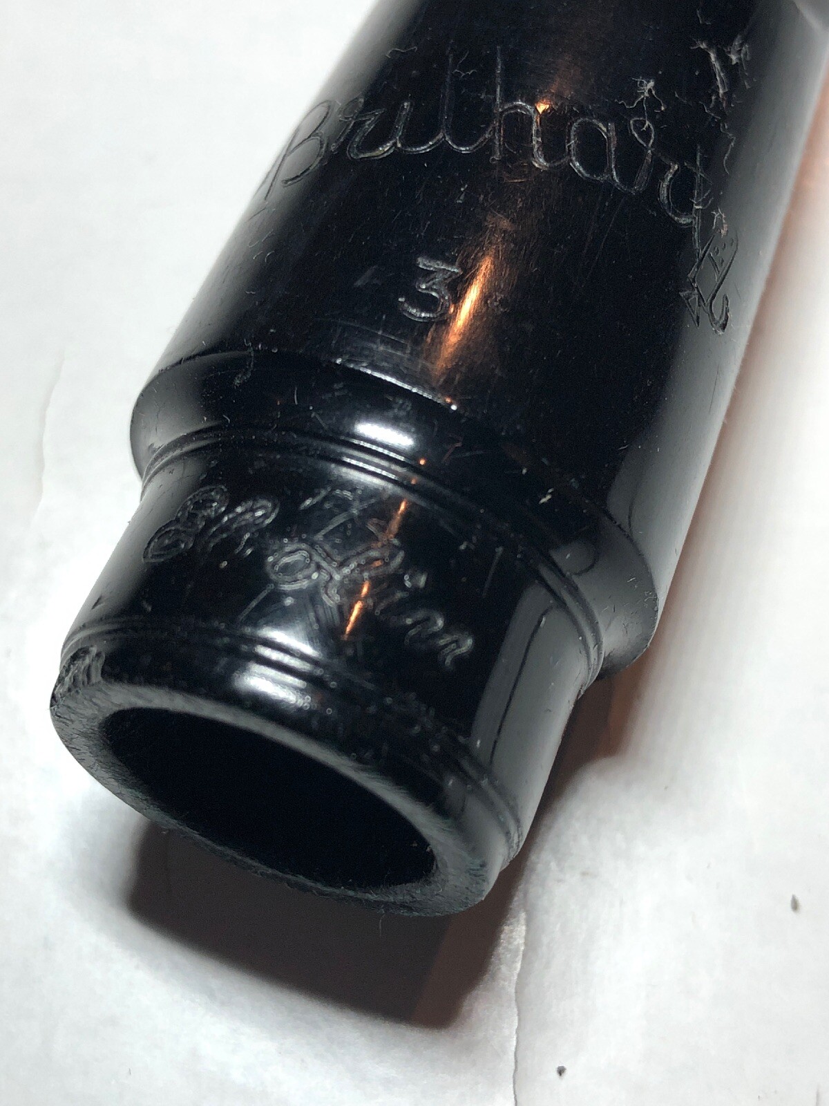 Vintage Brilhart Ebolin 3* Alto Sax Mouthpiece .075” With Matching Box ...