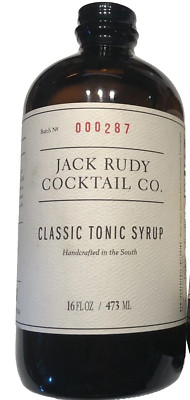 JACK RUDY Cocktail Co Small Batch Tonic 16oz Gin & Rudy Handcrafted 1 ...