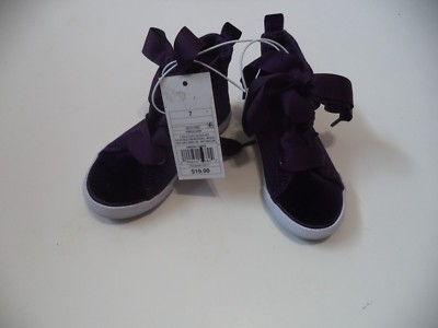 Girls Purple/Jory Athletic Shoes Size 7 With Side Zipper | eBay