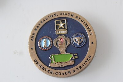 US Army 2ND Battalion 348th Regiment Challenge Token | eBay