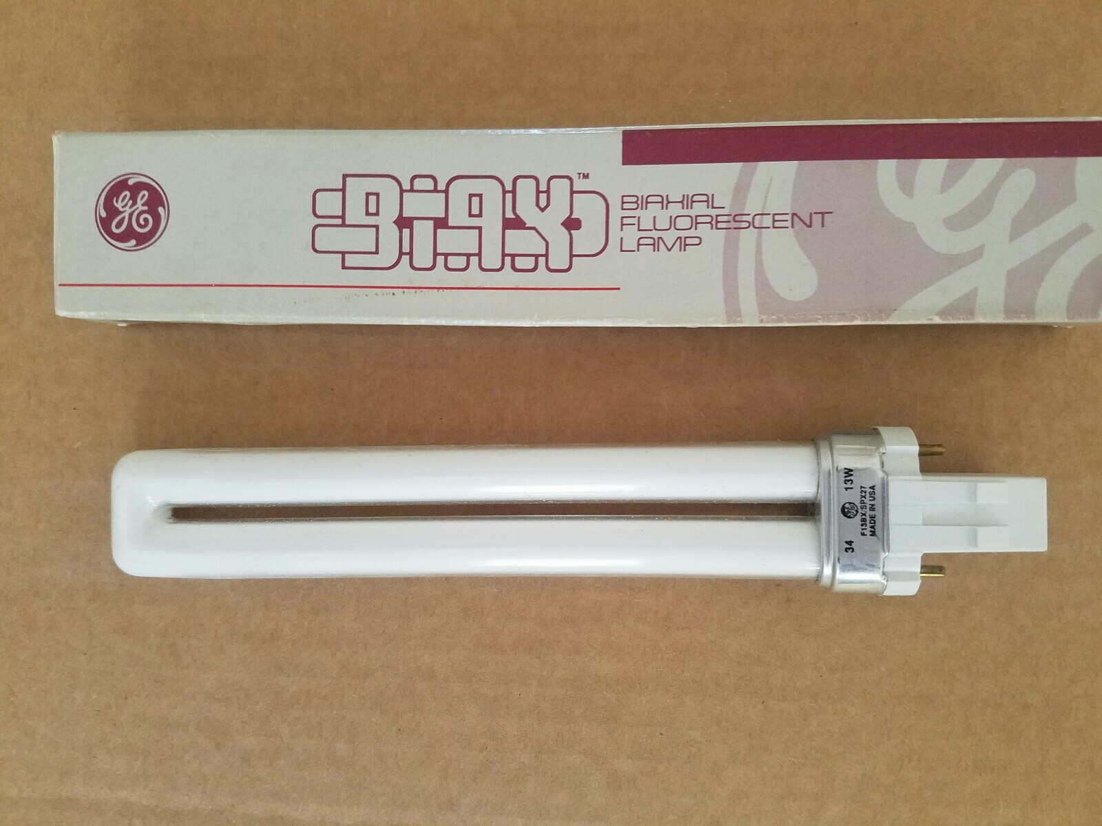 GE Biaxial Fluorescent Lamp Bulb F13BX/SPX27 13W New | eBay