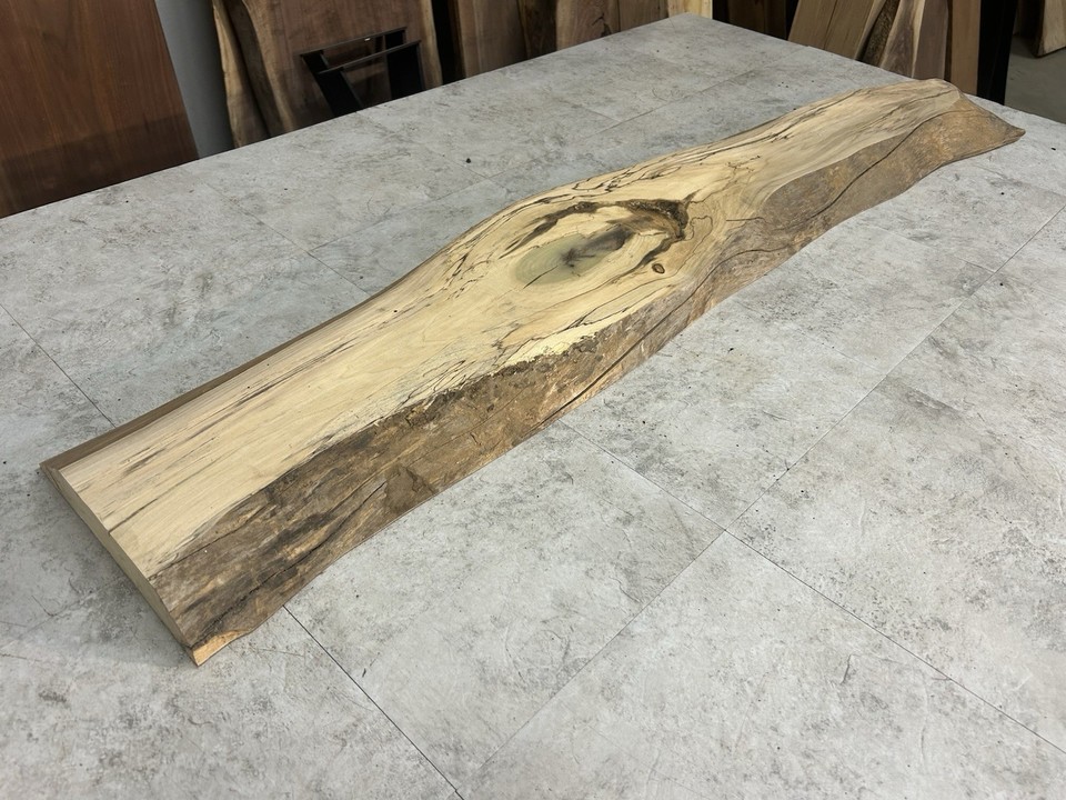 Live Edge Spalted Poplar Wood Slab/ Rustic Poplar/Kiln Dried Poplar ...