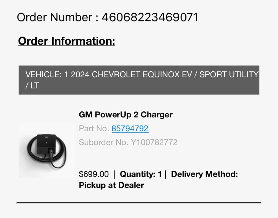 NEW OEM GM PowerUp 2 Level 2 EV Charger 48A 11.5 kW | 85794792 | eBay