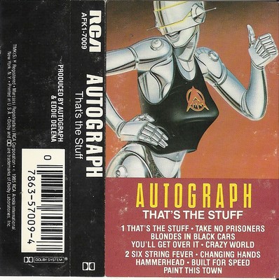 That's the Stuff by Autograph (Cassette, 1985 RCA) Includes: "Six ...