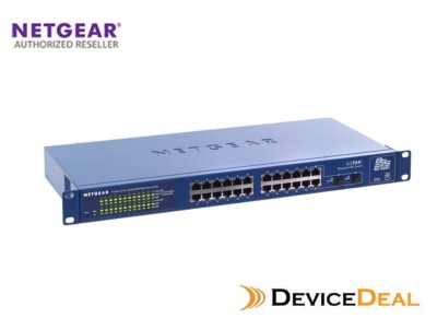 NETGEAR GS724T v4 Prosafe 24 Port Gigabit Smart Switch GS724T-400AJS ...