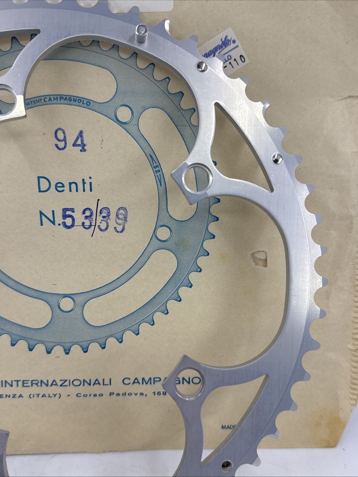 NOS VINTAGE Campagnolo CHORUS & ATHENA 135mm BCD 52-tooth Chainring ...