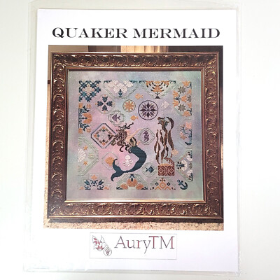 Cross Stitch Pattern Chart - Quaker Mermaid AuryTM Aury TM Sampler | eBay