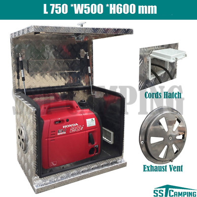 Ventilated 750 Aluminium Generator Tool Box Vent Toolbox Caravan Truck ...