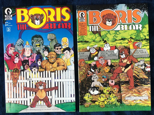 Lot of 2 Boris the Bear Dark Horse Comic Books #3 & 8 1986-87 | eBay