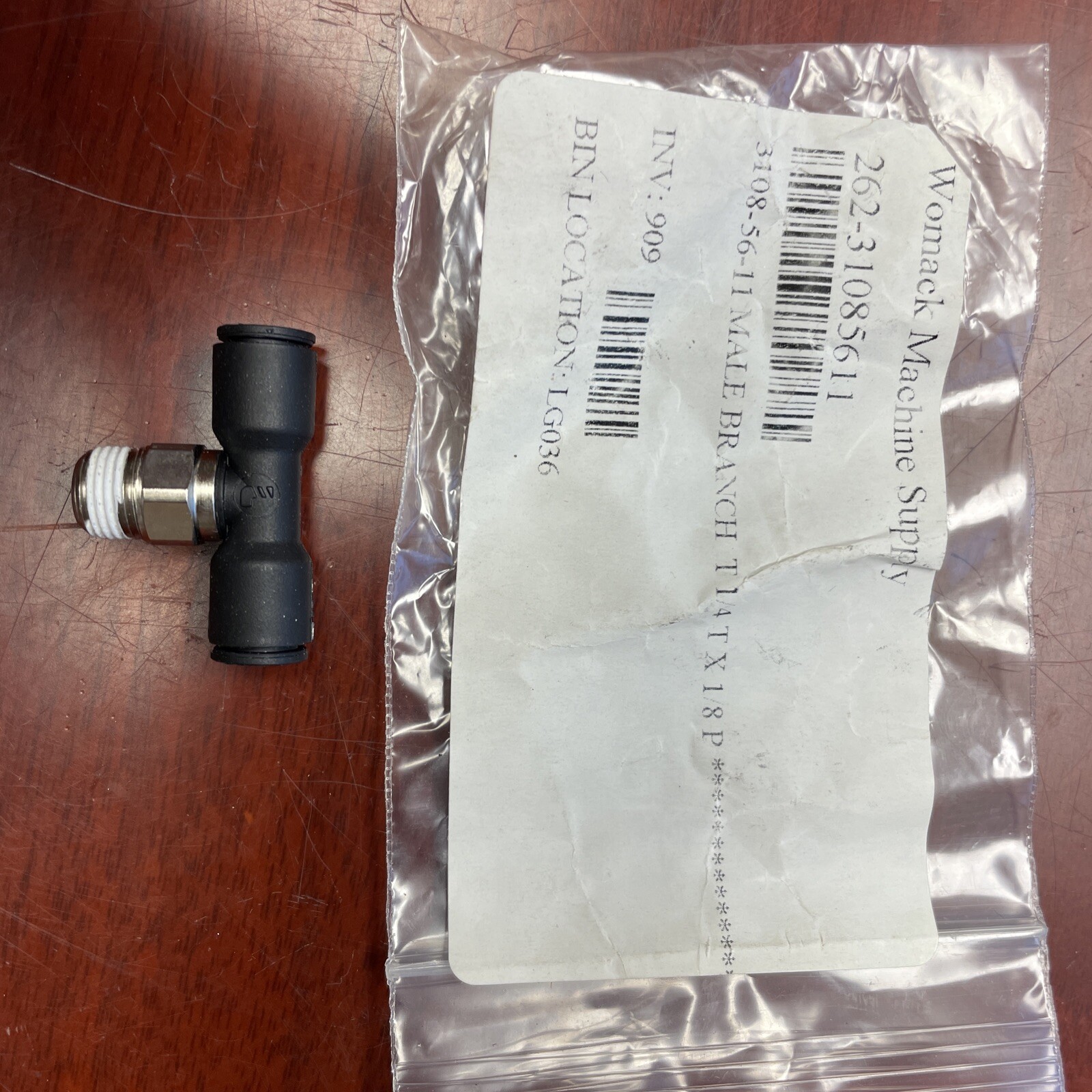 Legris Adapter T 3108-56-11 Male Branch T 1/4 T X 1/8 P. pack of 25 | eBay