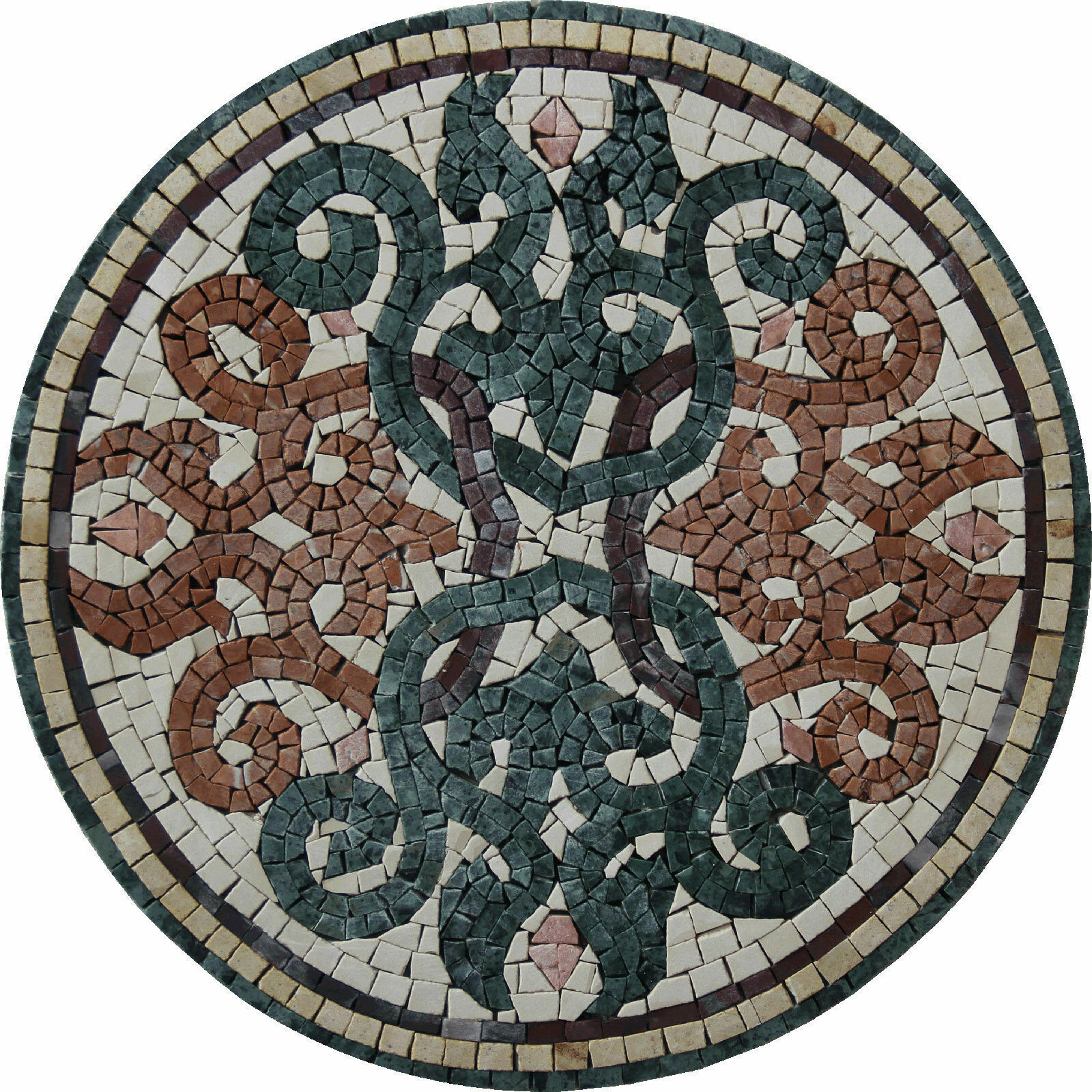 Pattern Tile Insert Motif Stone Marble Mosaic | eBay UK