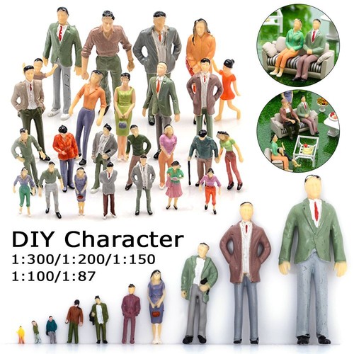 Model Building DIY Character Train Scenery People Figures | eBay