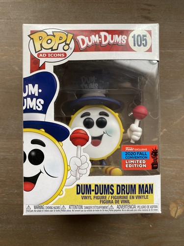 Funko Pop! Vinyl: Ad Icons - Dum-Dums Drum Man with Protector New York ...