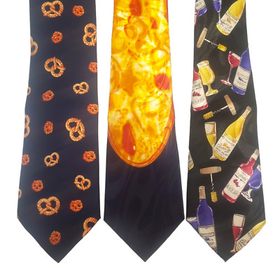 Food Bartender Ties #30 - Lot of 3 Novelty Neckties NWT Going out of ...