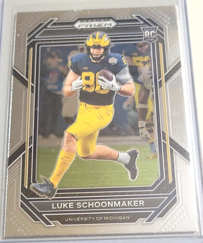 2023 Panini Prizm Draft Picks #161 Luke Schoonmaker Silver RC Michigan ...