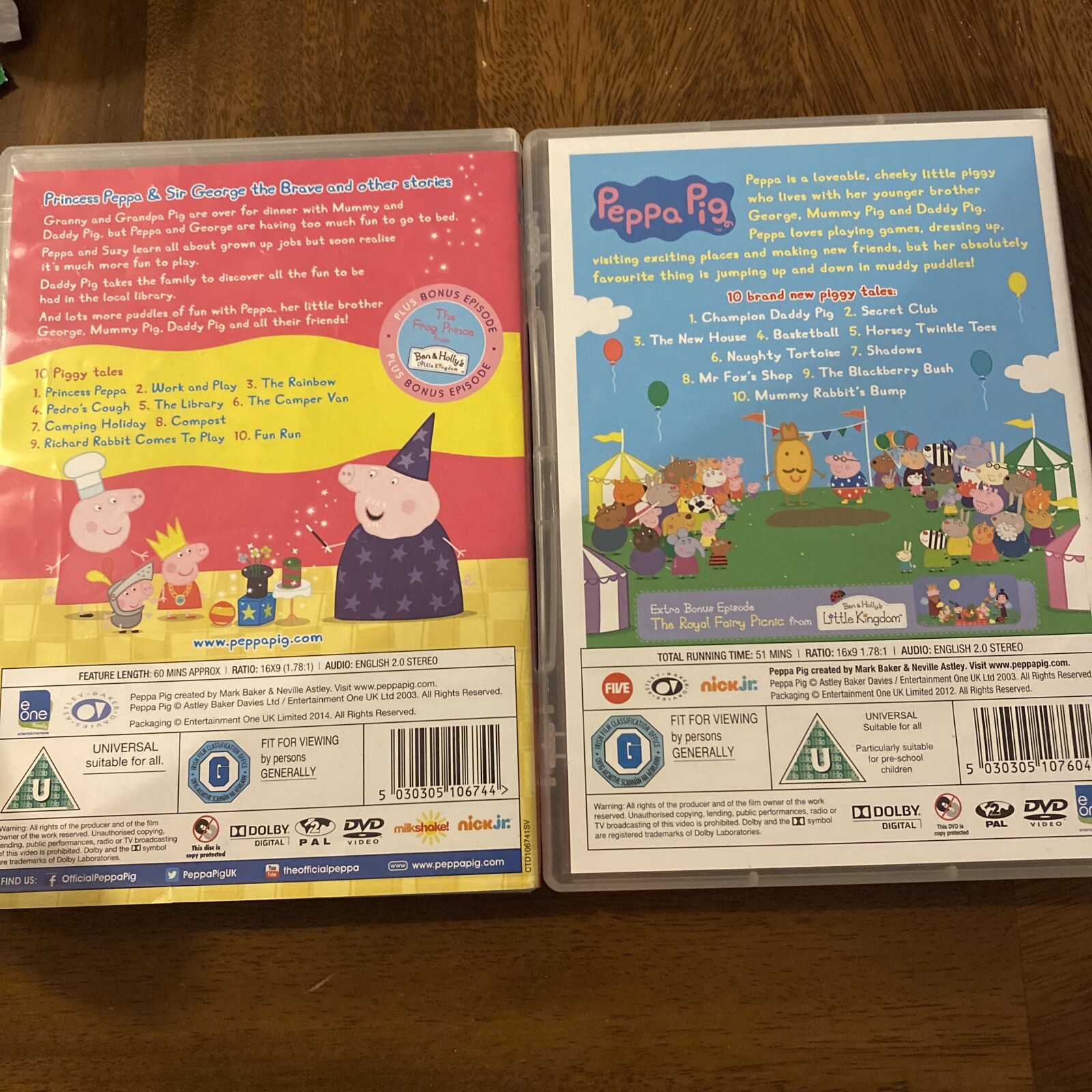 Peppa Pig Princess Peppa & Sir George The Brave And Champion Daddy Pig ...