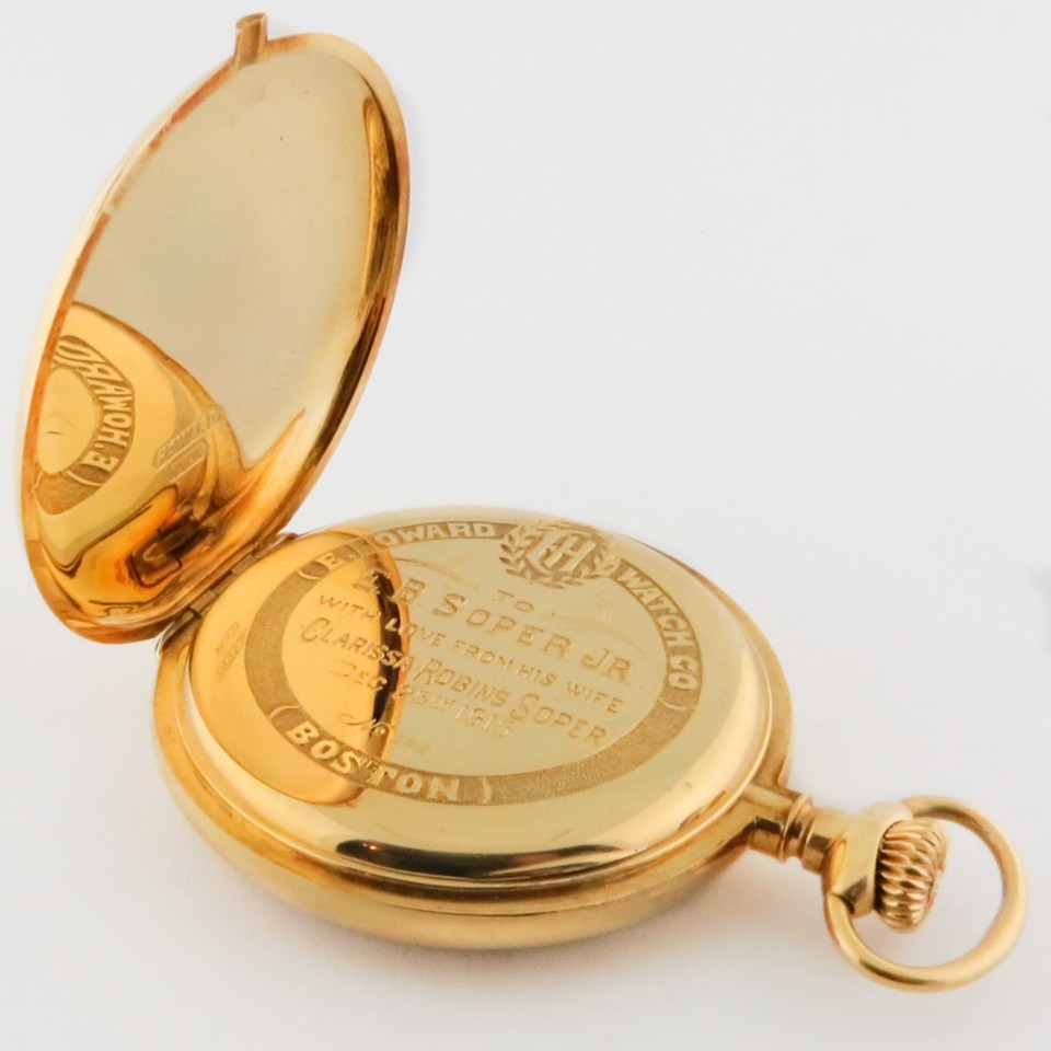 Edward Howard 18K Gold Prestige 16s OF 23j 51mm Rare Presentation ...
