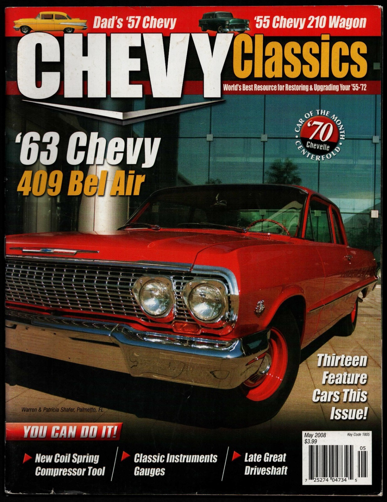MAY 2008 CHEVY CLASSICS MAGAZINE, '63 409 BEL AIR, 210 WAGON | eBay