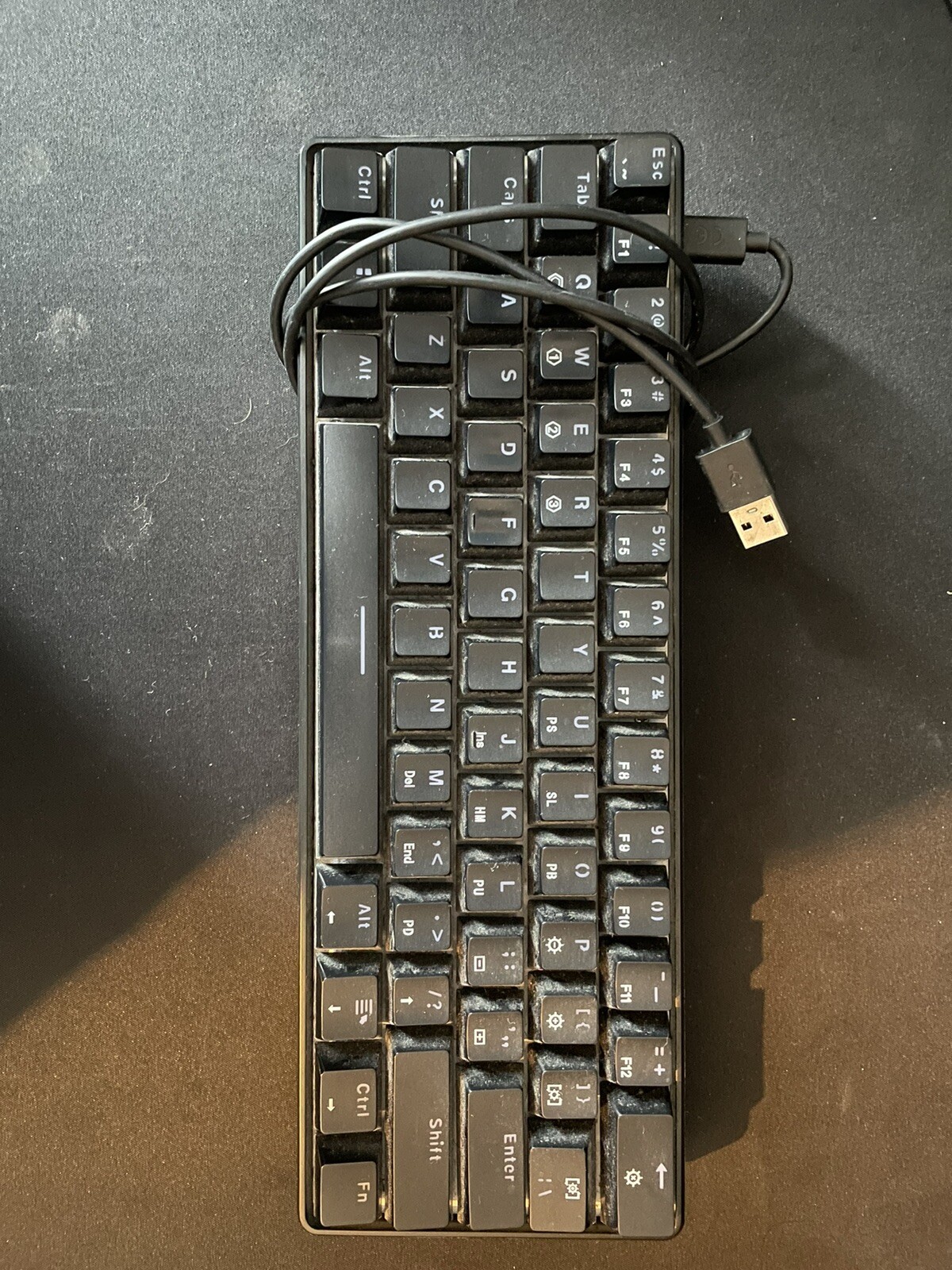 HK GK61 Gaming mechanical keyboard - LUBED OPTICAL BLUE SWITCHES ...