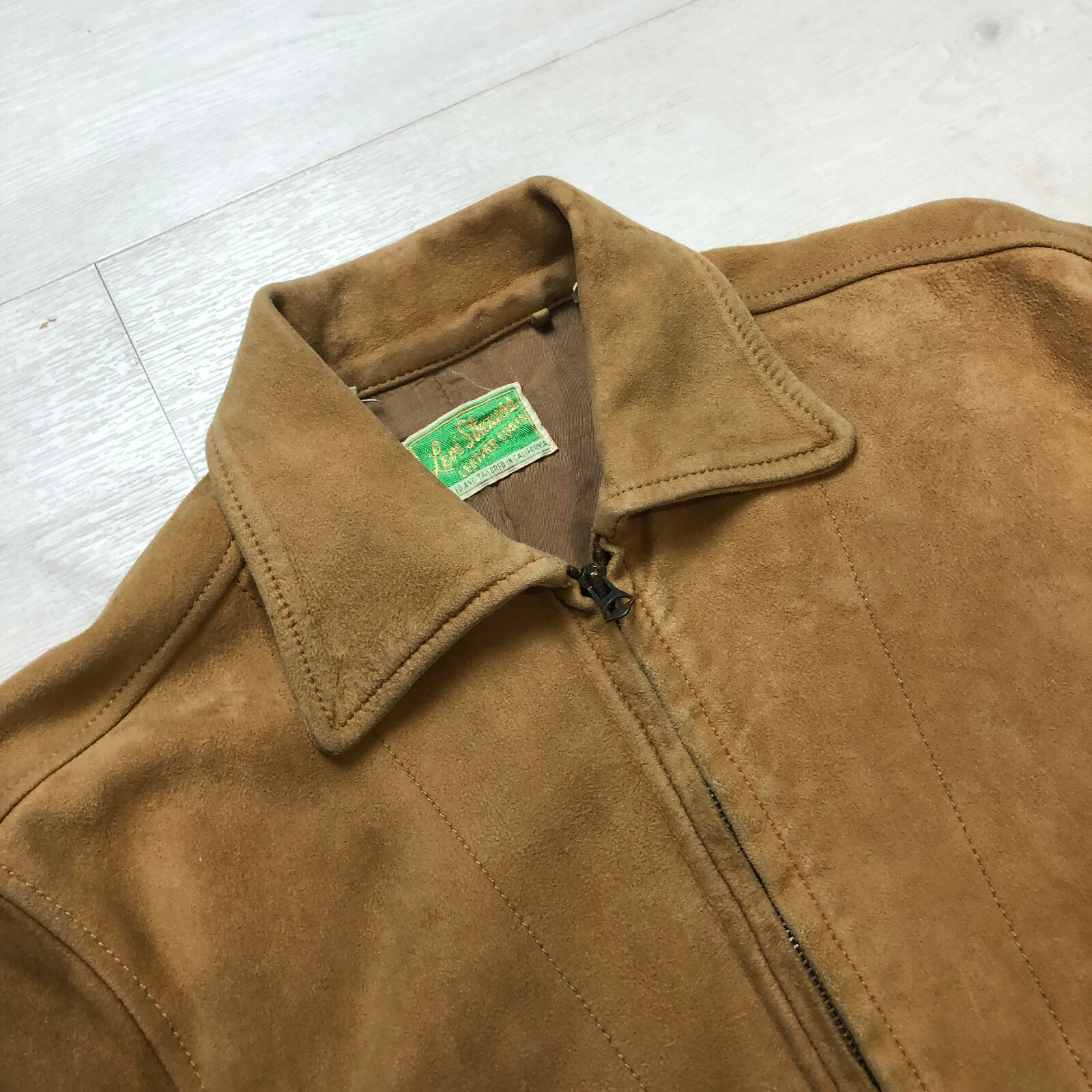 Levi's LVC 1930s Menlo Skyfall Leather Jacket - Tan -… - Gem