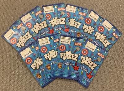 Lot de 10 pochette FIXEEZ MARVEL Défie tes héros LECLERC 2023 pas ...
