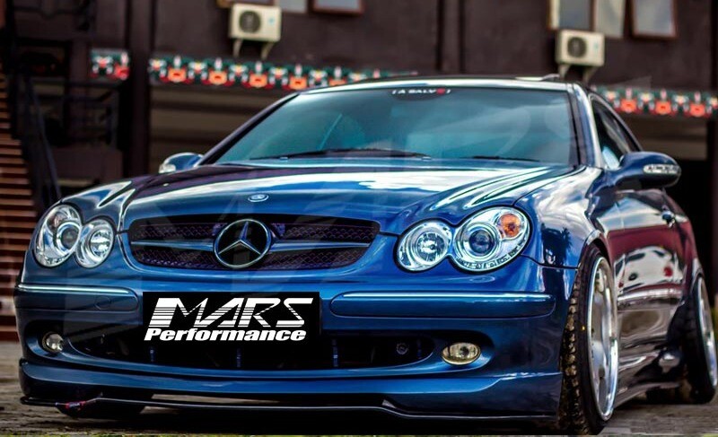Chrome Black SLS Style Front GRILLE GRILL for Mercedes-Benz CLK C209 ...