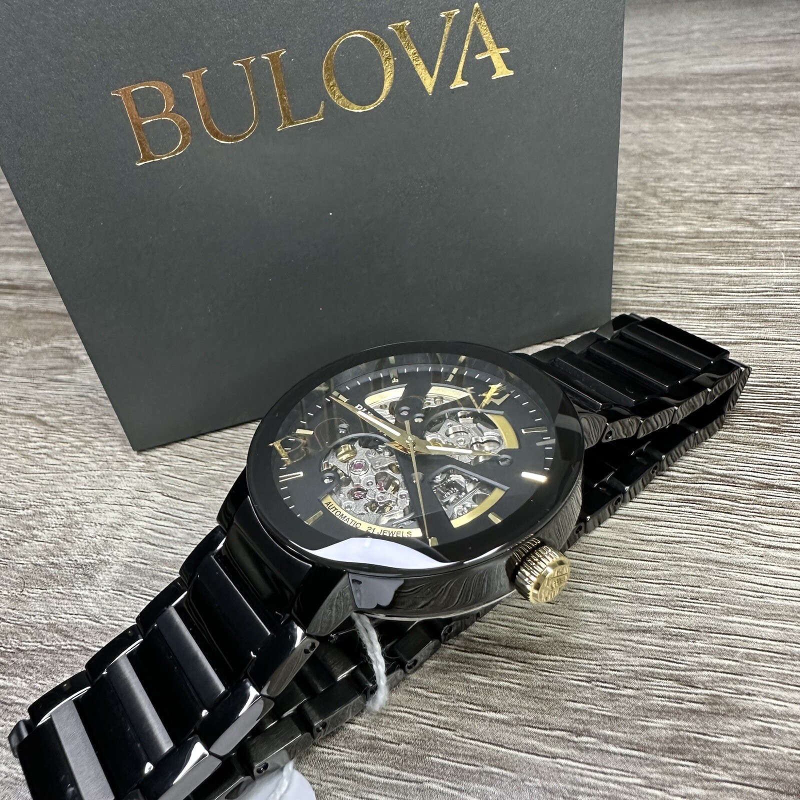 Bulova Modern 98A203 42 mm Black Stainless Steel Men's Wristwatch for ...