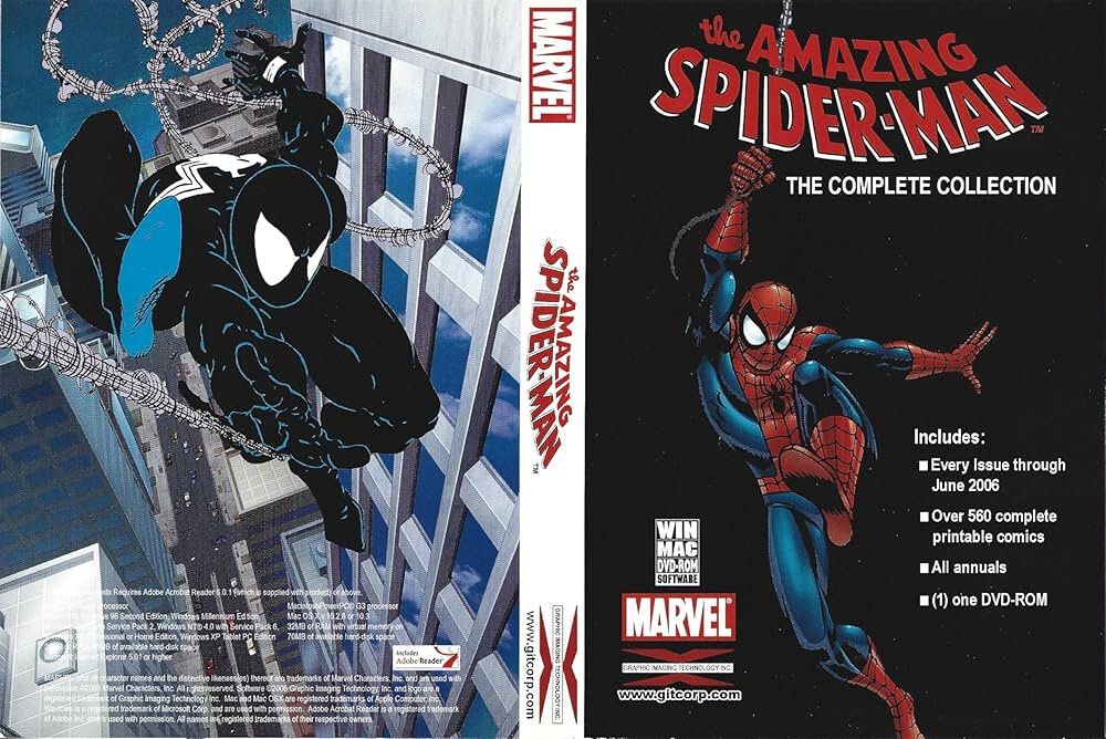 GIT The Amazing Spiderman Complete Collection Comic Book Collection DVD ...