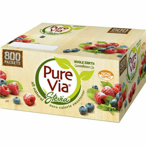 Pure Via 20015033 Stevia Sweetener - 800 Pack for sale online | eBay