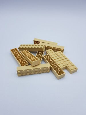 LEGO LOT 10 X BRICK 2X8 TAN REF 93888 / 6037398 *NEUF* | eBay