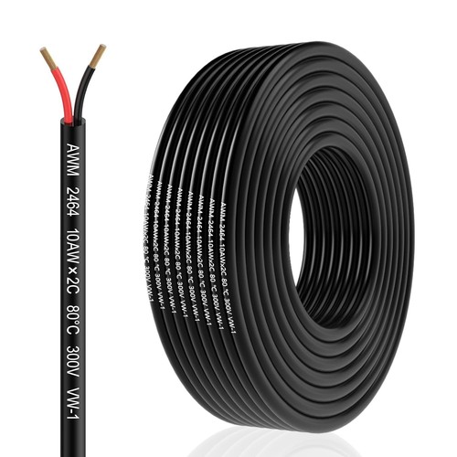 10 Gauge Wire 2 Conductor 10 AWG Electrical Wire Stranded PVC Cord ...