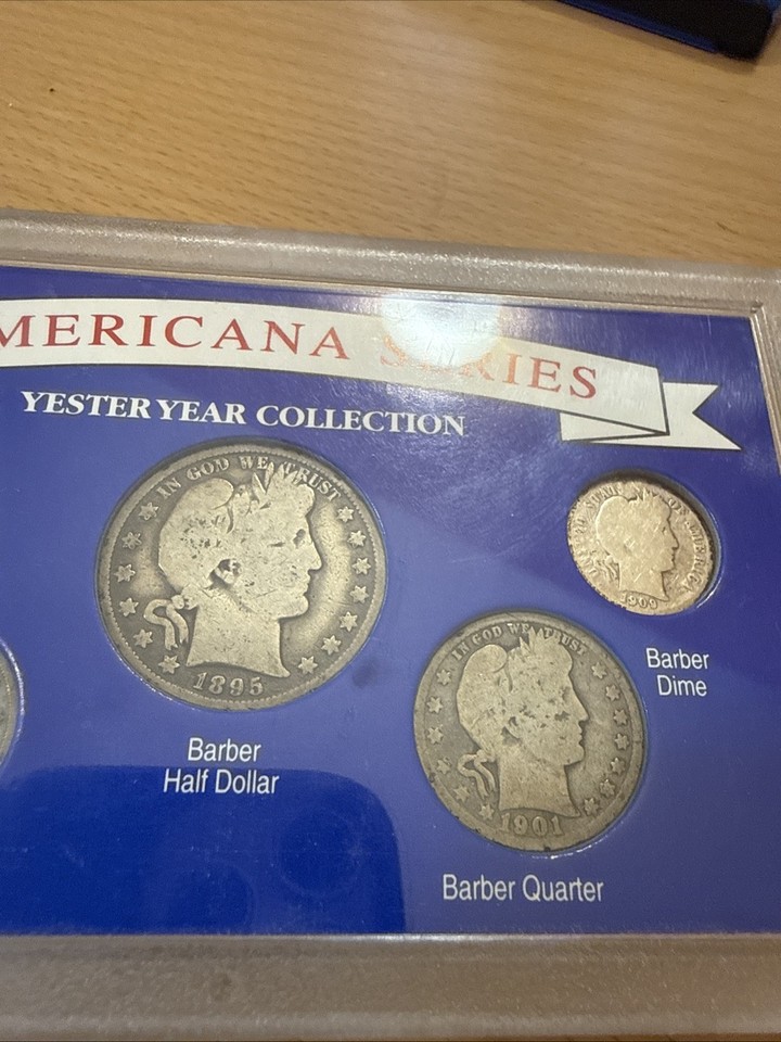 Americana Series Yesteryear Collection, With 3 Silver Barber Coins ...