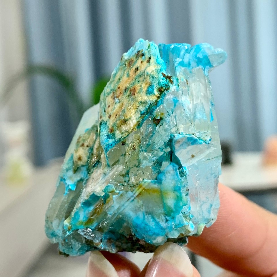 51G New Find Natural Gibbsite Symbiosis Clean Gypsum Cluster Mineral ...