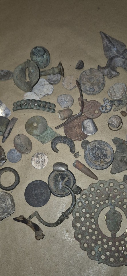 Metal Detecting Finds Job lot inc Bronze Age & Silver, lead ...