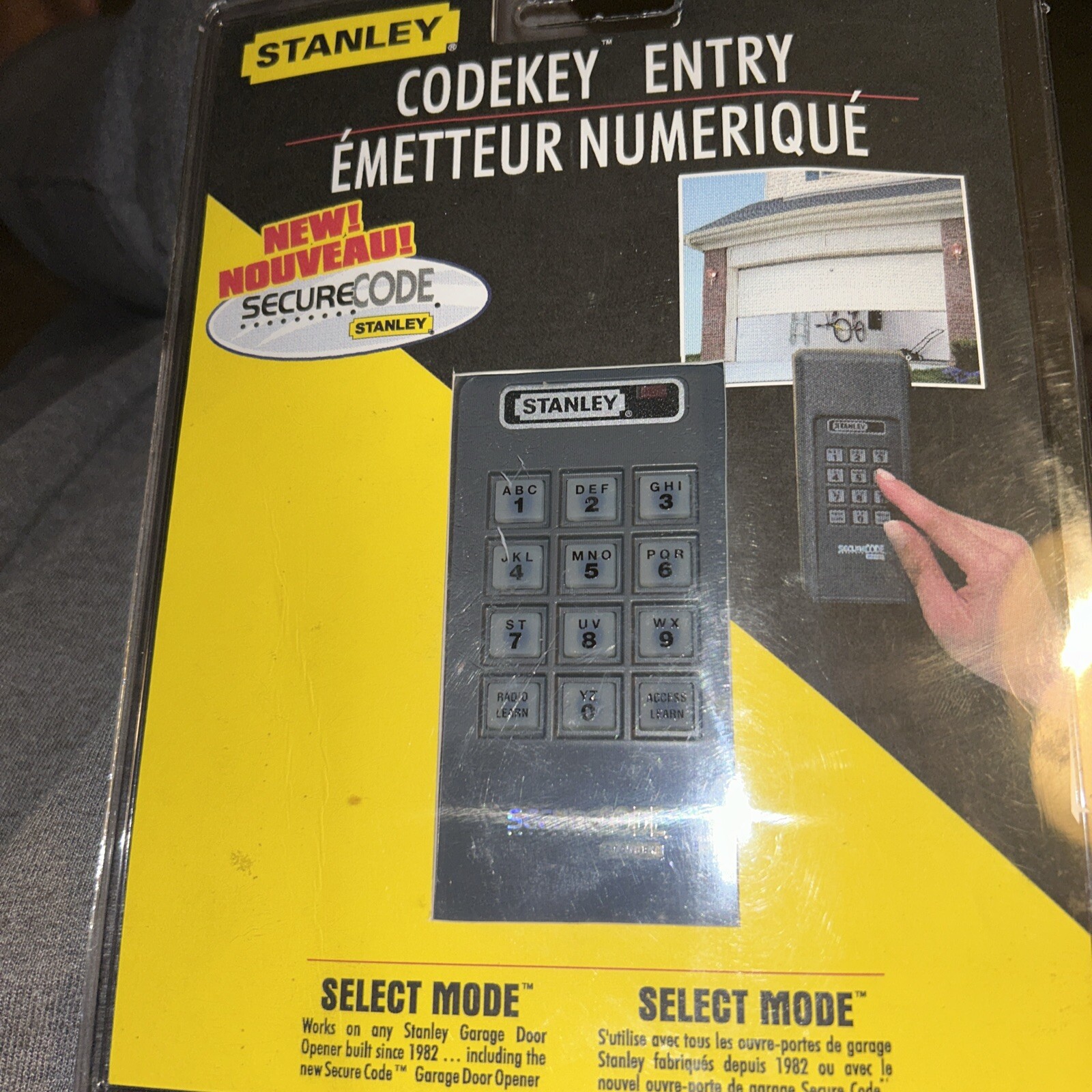 Stanley Codekey Entry System Keypad Operate Garage Door From Outside ...