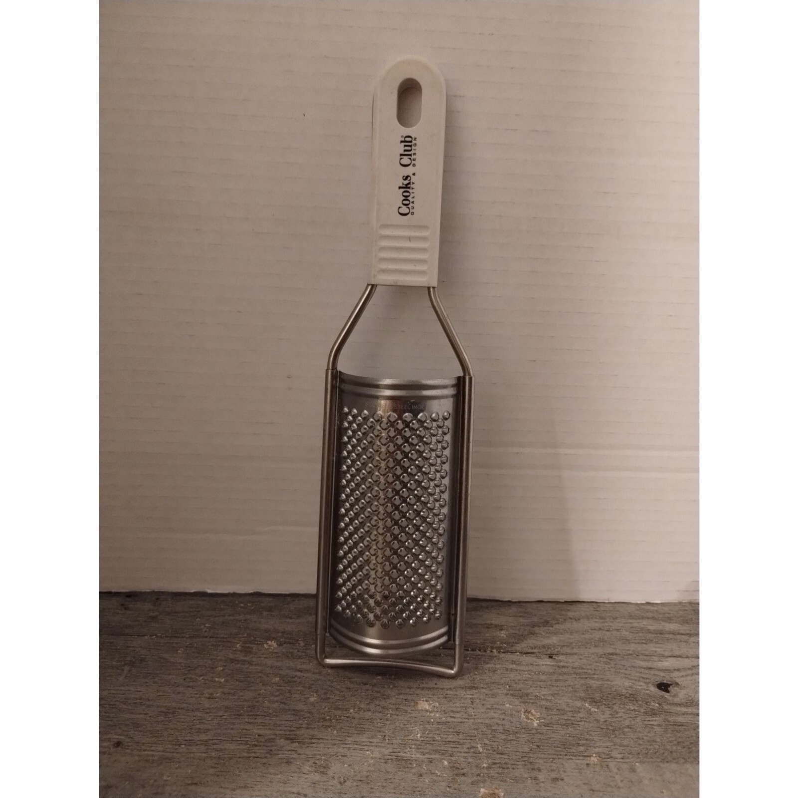 Kitchen Utensils Cooks Club Zester grater stainless Steel white handle ...