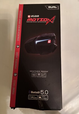 UCLEAR Motion Infinity Bluetooth MESH Helmet Intercom Audio System - 2 ...