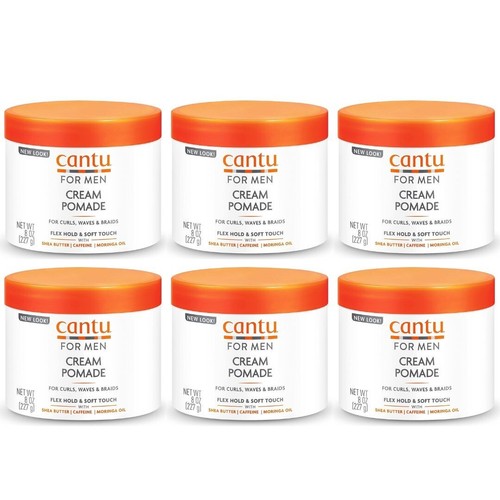Cantu Cream Pomade For Men For Curls , Waves & Braids 227gm x 6 | eBay UK